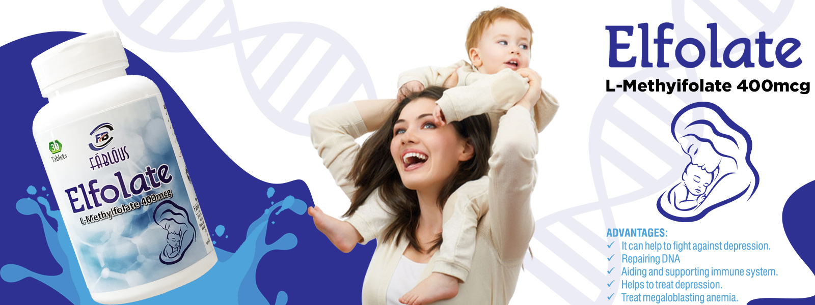 Elfolate Tablet - Pack of 30 - Fablous Health Care